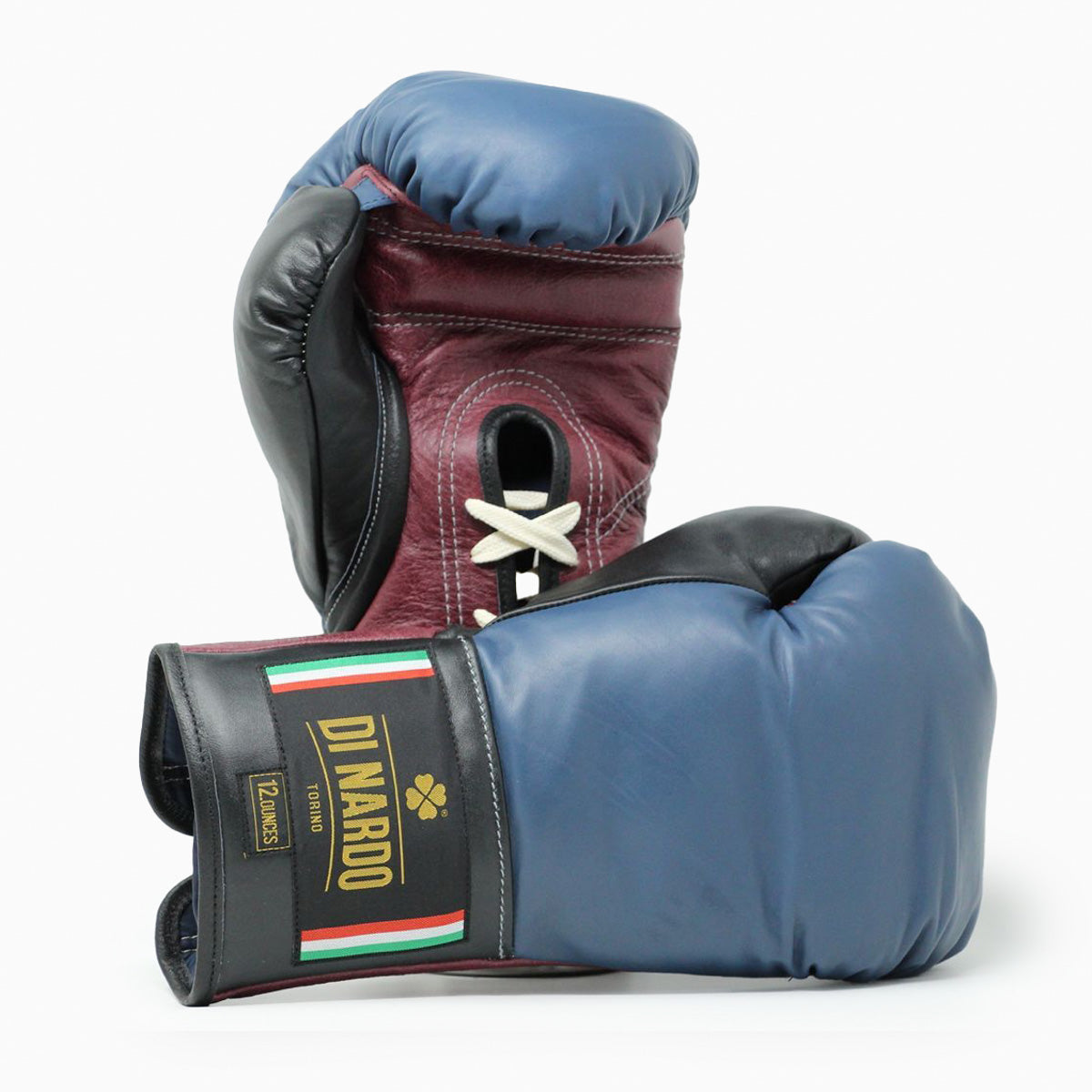 Boxing gloves Di Nardo with laces Blue-Red-Black 14 oz – Combat Arena