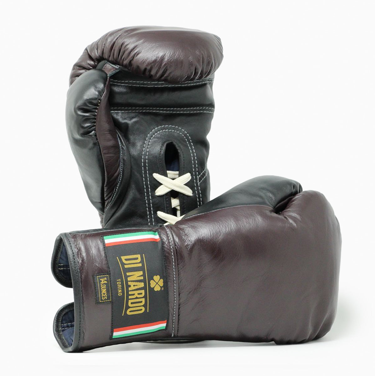 Boxing gloves Di Nardo with Burgundy-Black laces 14 oz – Combat Arena