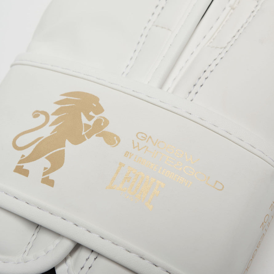 Boxing gloves Leone GN059W White&Gold - CombatArena.net – Combat Arena