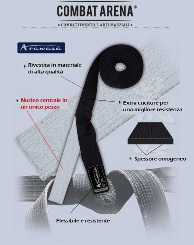 Black belt Arawaza satin - CombatArena.net – Combat Arena