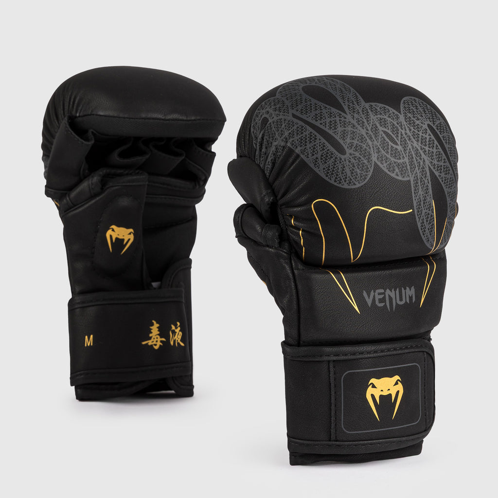 MMA gloves Venum Serpenti Black - Combat Arena
