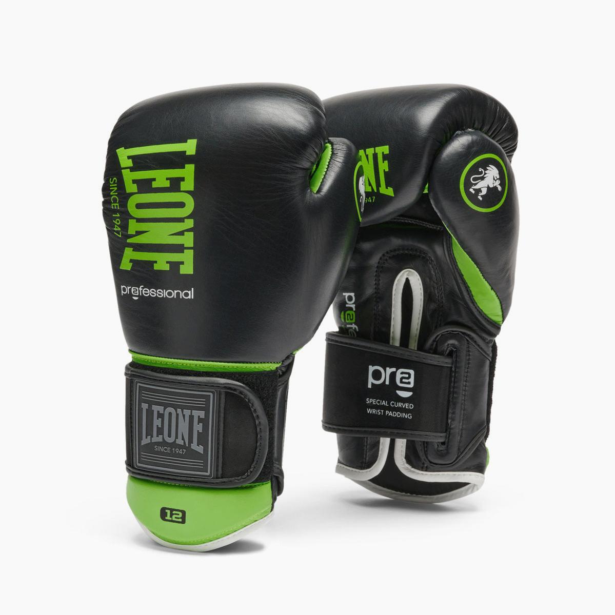 Boxing gloves Leone Professional 2 GN115C Green 10 Oz - Boxing gloves ...