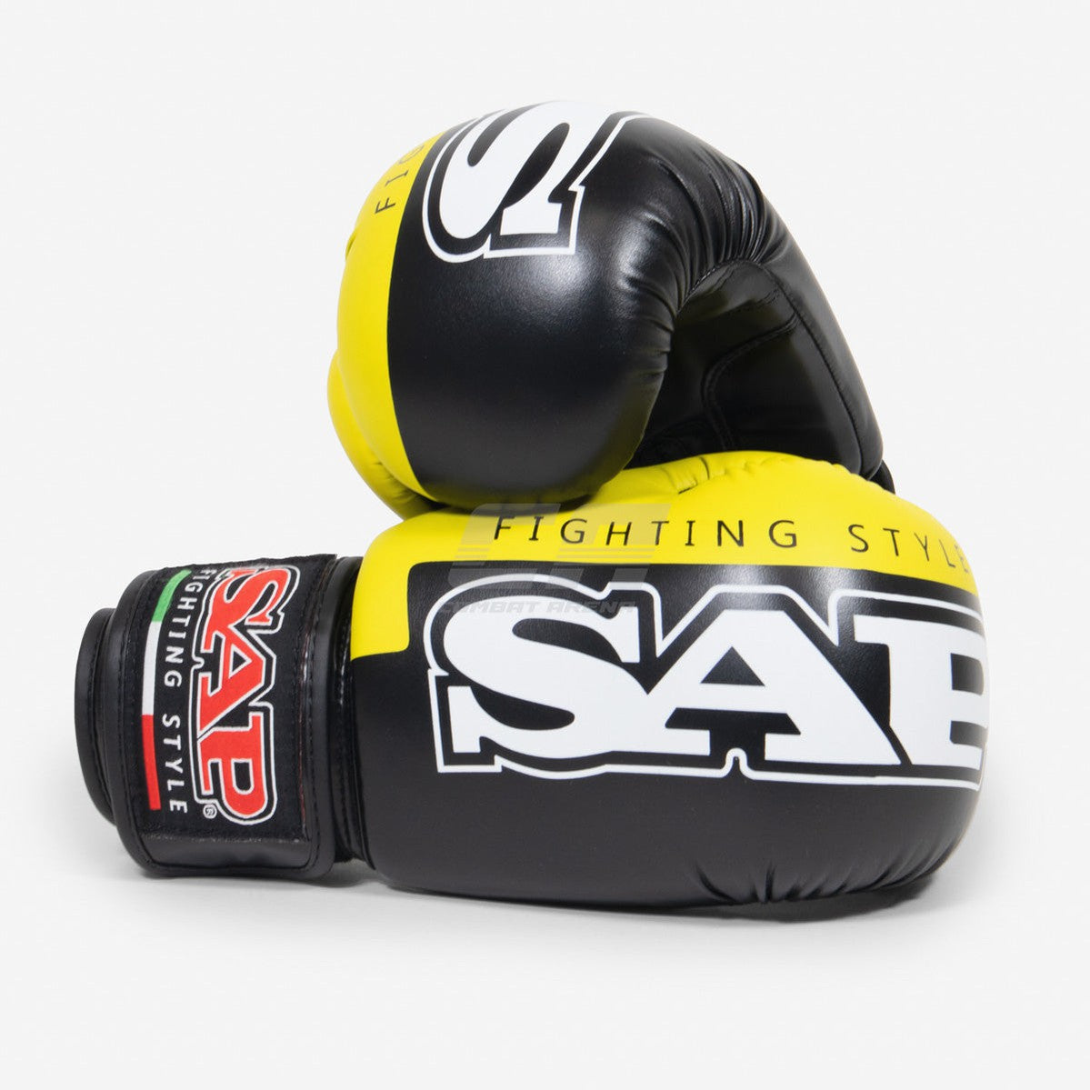 Boxing gloves Raptor SAP WAKO Black-yellow – Combat Arena