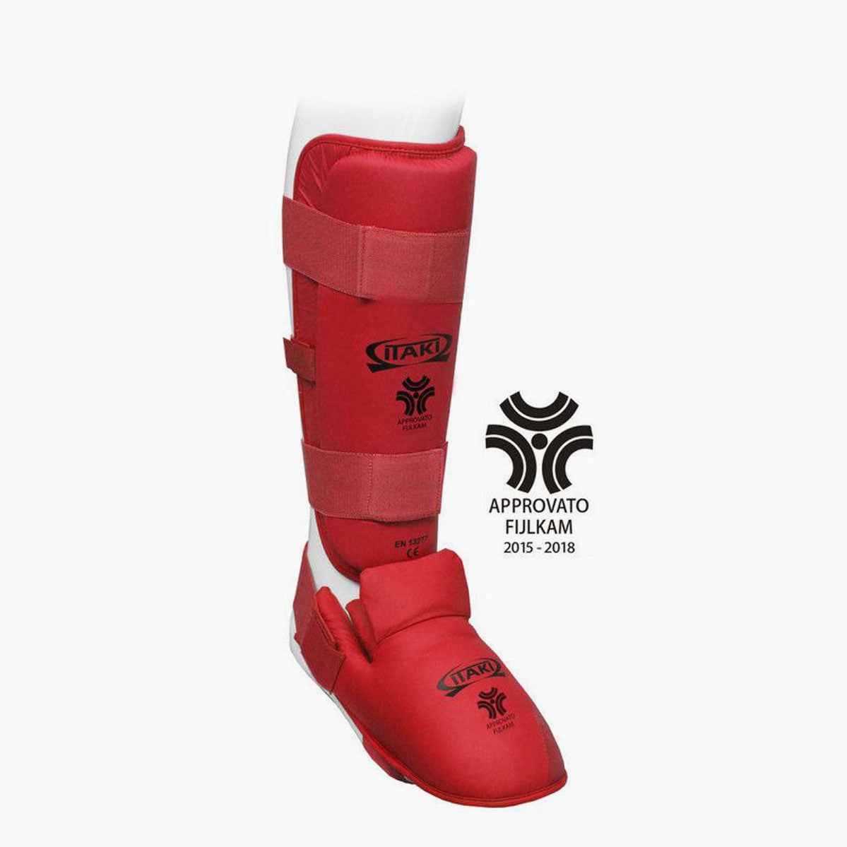 shinguards Karate Kumite Itaki With FIJLKAM foot guards art.413FIJ ...