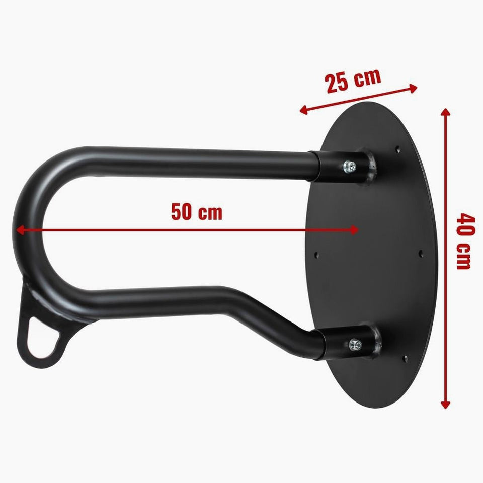 Wall-mounted support bracket for bag Combat Arena Curve Made in Italy