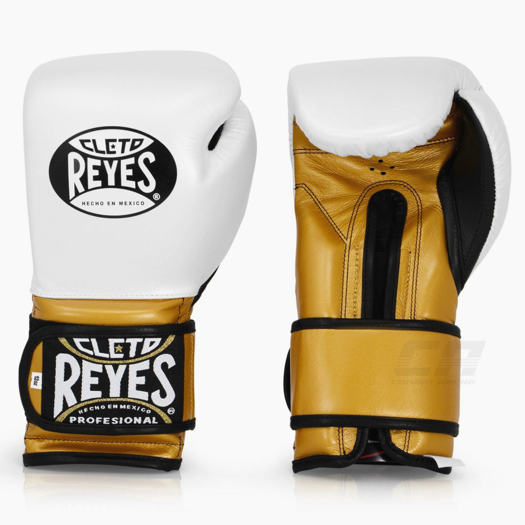 Boxing gloves Cleto Reyes Sparring CE6 Pearl-Gold - CombatArena.net ...